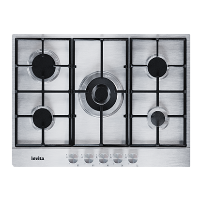 Cooktop a Gás Invita Inox 70 cm – Uniqueroom